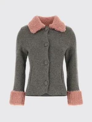 Moschino Knitted Fur Trimmed Sweater