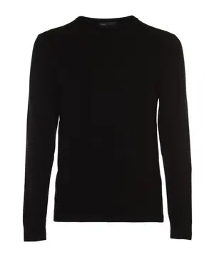 DANIELE FIESOLI Round Neck Long Sleeve Sweater - Black