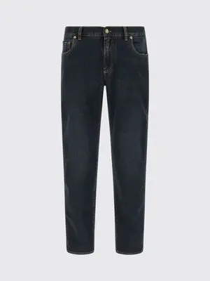 Dolce & Gabbana Mid-rise Straight Jeans With Logo Plaque