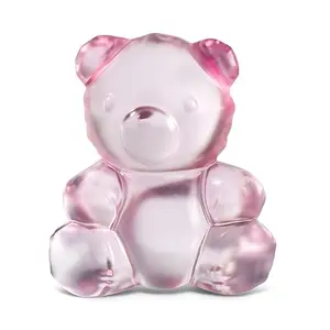 Lalique Teddy Air Luster Small Sculpture - Pink