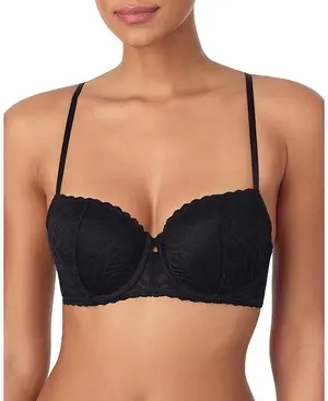 Dkny Deco Lace Balconette Bra - Black