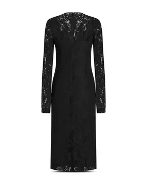 Dolce & Gabbana Lace Long Sleeve Midi Dress