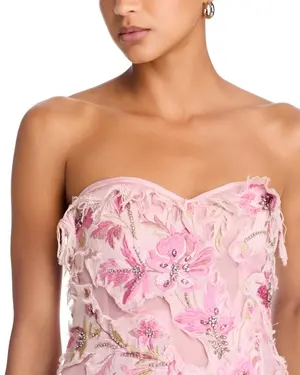 LoveShackFancy Sommaire Embellished Mini Dress