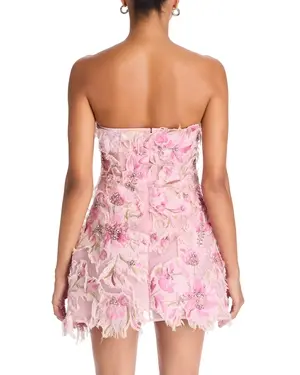 LoveShackFancy Sommaire Embellished Mini Dress