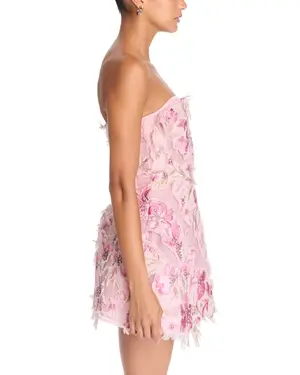 LoveShackFancy Sommaire Embellished Mini Dress