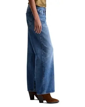 Ag Adria Mid Rise Wide Leg Jeans