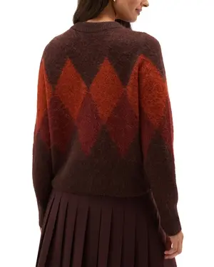 HOBBS LONDON Izzy Argyle Cardigan Sweater