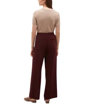 HOBBS LONDON Hadley Mid Rise Wide Leg Trousers