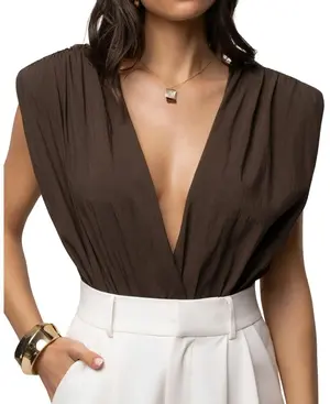 JLUXLABEL Solar Drift Bodysuit - Brown