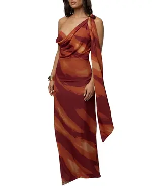 JLUXLABEL Gallery Night Maxi Dress - Crimson Dusk