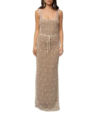 JLUXLABEL Pearl Shore Crochet Skirt