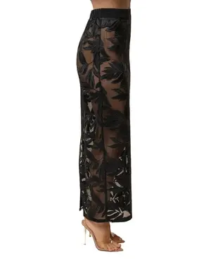 JLUXLABEL Bali Nights Embroidered Skirt - Black