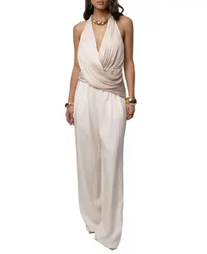 JLUXLABEL Villa Draped Halter Top