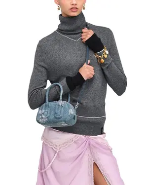 Marc Jacobs Babe Mini Denim Top Handle Bag