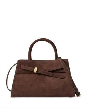 Veronica Beard Suede Satchel With Top Handle