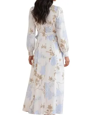 NEEDLE & THREAD Wisteria Jacquard Shirt Dress