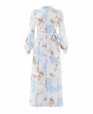 NEEDLE & THREAD Wisteria Jacquard Shirt Dress