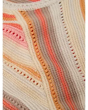 REISS Miriam Knitted Openwork Vest