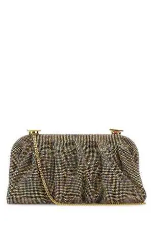 Benedetta Bruzziches Large Venus Embellished Fabric Clutch Bag With Shoulder Strap - Multicoloured