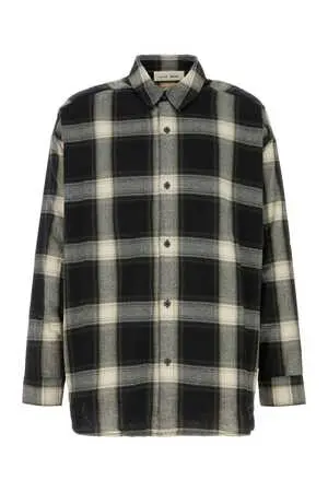 Fear Of God Embroidered Flannel Oversize Shirt - Checked