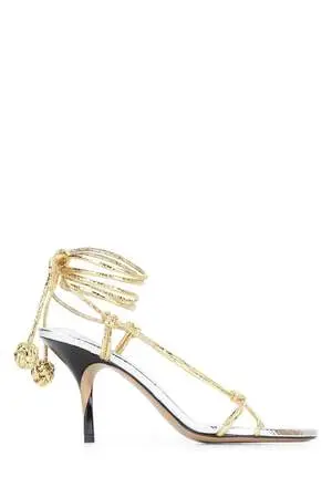 Jacquemus Tourni Heeled Sandals With Wraparound Ankle Ties