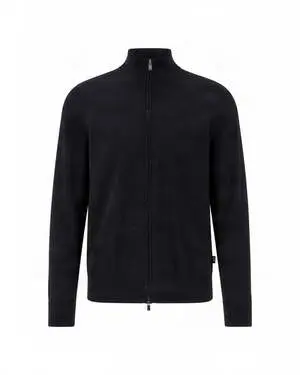 BOSS BLACK Zip-up Knit Sweater