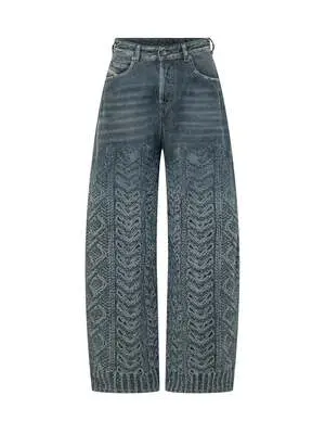 DIESEL® D-khelz-s2 Wide Leg Jeans