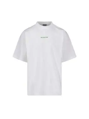 Balenciaga Logo Print Cotton T-shirt