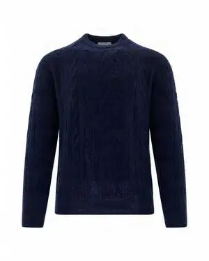 BALLANTYNE Cable-knit Crewneck Sweater