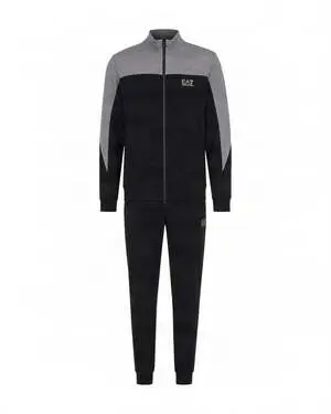 EA7 S Zip-up Track Jacket And Jogger Set - Black Beauty