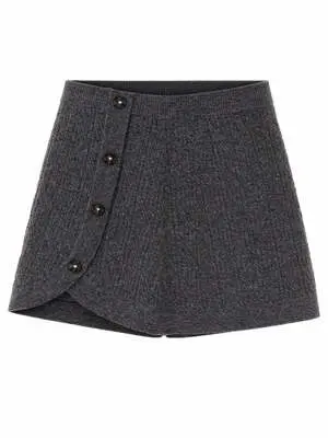 THE GARMENT Button-front Wrap Mini Skirt