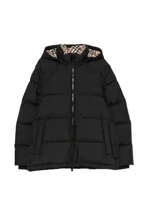 Burberry Down Jacket With Removable Hood And Sleeves