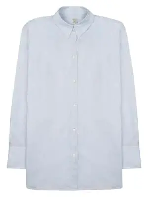 TOTEME Linen Blend Button-up Shirt