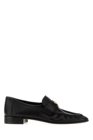 Chloé Letti Leather Loafers - Black