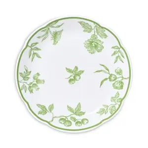 Bernardaud Albertine Gourmet Dishes, Set Of 4 - Green/white