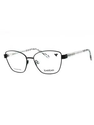Bebe Bb5209 Eyeglasses - Jet/clear Demo Lens