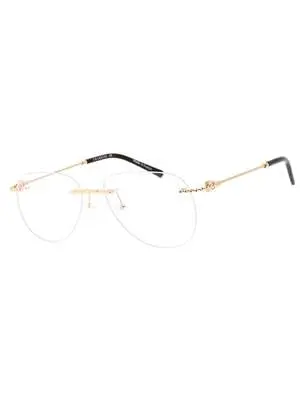 CHARRIOL Pc75099 Aviator Eyeglasses - Shiny Silver/gold / Clear Lens