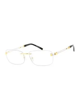 CHARRIOL Pc75088 Rectangular Eyeglasses - Shiny Silver/gold / Clear Lens