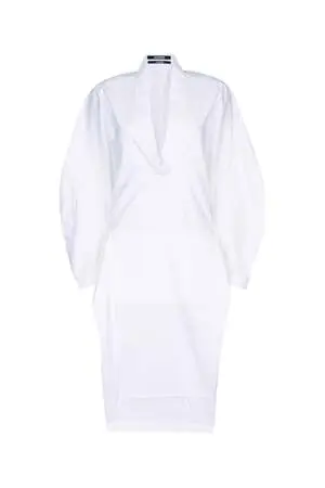 Jacquemus Dove Wrap Midi Dress