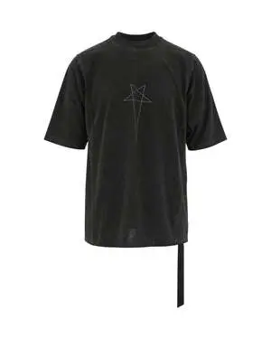 Rick Owens Oversized Graphic T-shirt - Faded Black Silver