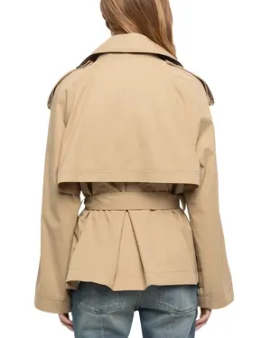 Zadig&Voltaire Kivana Cotton Belted Trench Jacket