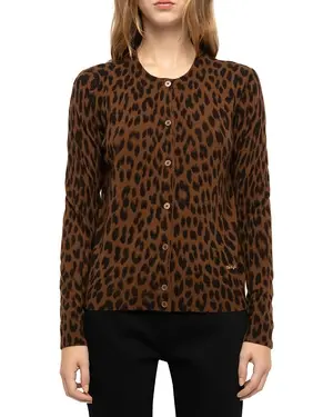 Zadig&Voltaire Missya Printed Wool & Cashmere Cardigan