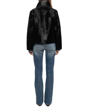 Zadig&Voltaire Lessa Pony Effect Leather Jacket