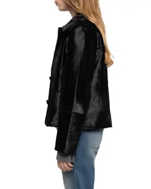 Zadig&Voltaire Lessa Pony Effect Leather Jacket