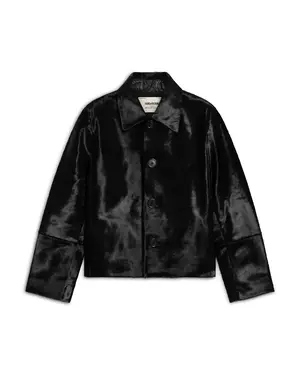 Zadig&Voltaire Lessa Pony Effect Leather Jacket