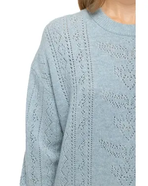 Zadig&Voltaire Markuz Wool & Cashmere Pointelle Sweater - Frozen