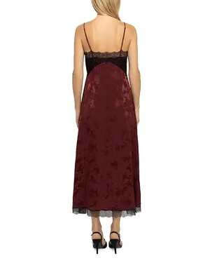 Zadig&Voltaire Ridar Silk Lace Trim Dress