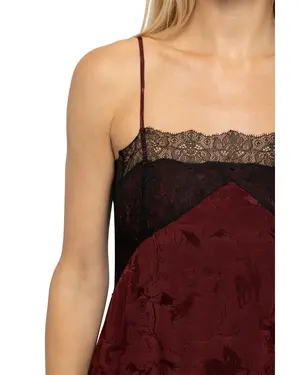 Zadig&Voltaire Ridar Silk Lace Trim Dress