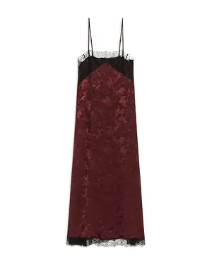 Zadig&Voltaire Ridar Silk Lace Trim Dress