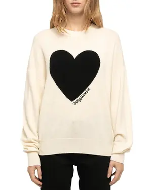 Zadig&Voltaire Soulo Wool & Cashmere Heart Sweater